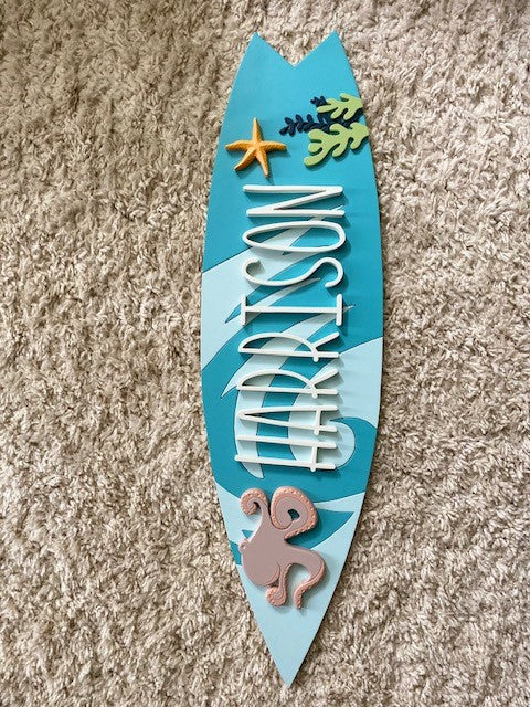 Custom Backer Shape Name Sign Desposit – AshandEvCreations